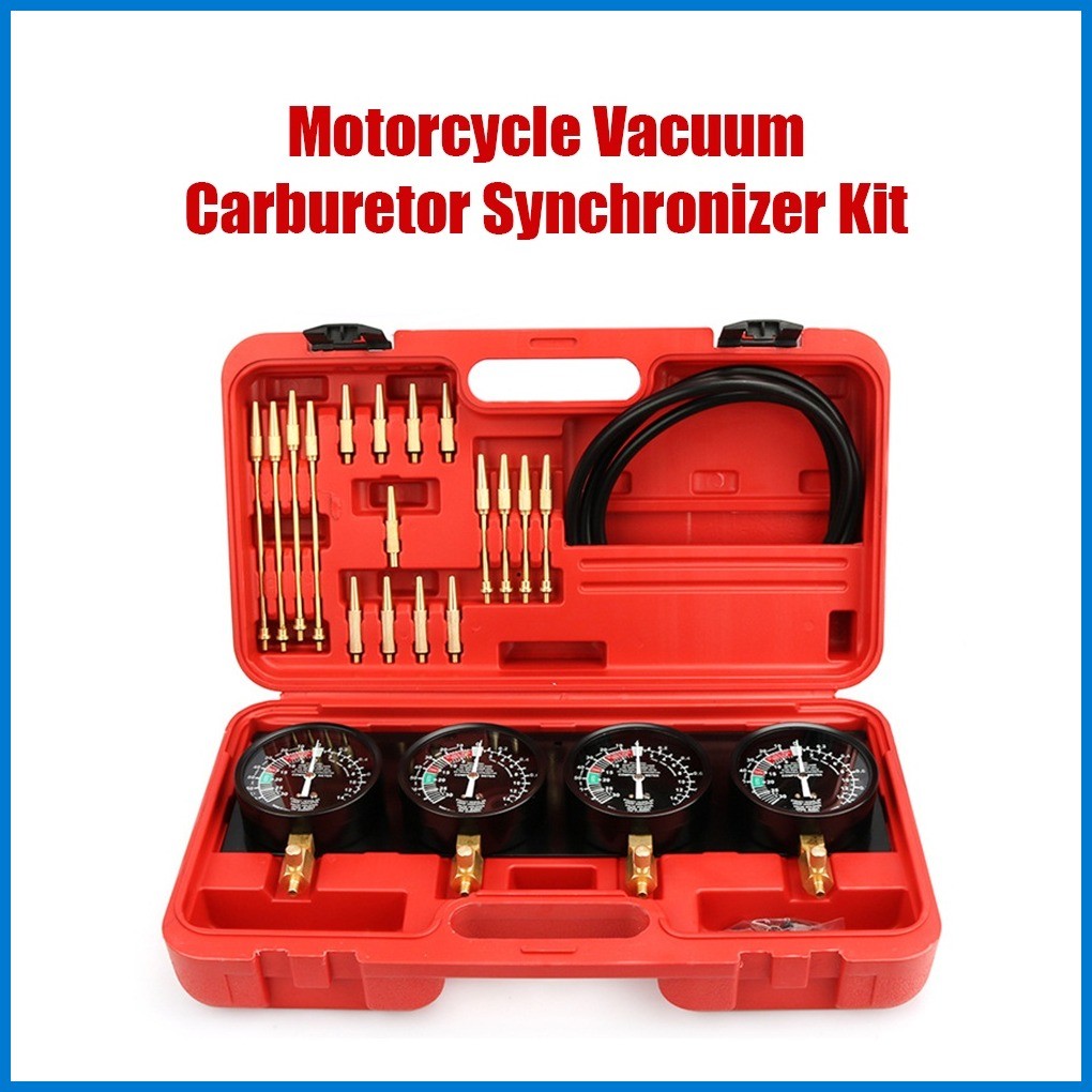 4-Cylinder Vacuum Carburetor Synchronization Balancer Gauge Universal ...