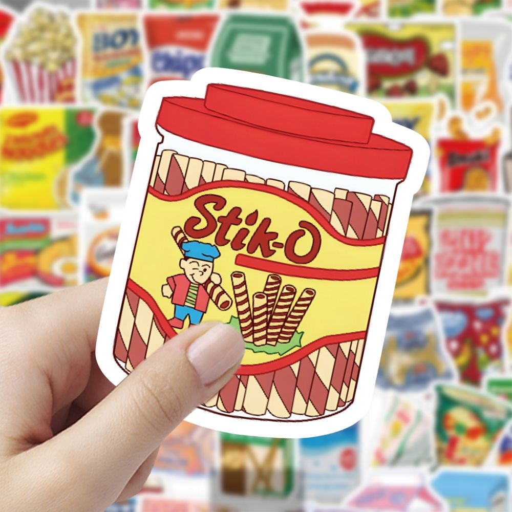 60Pcs Snack Pack Style B Sticker Set - Foodie Decor for Journals ...