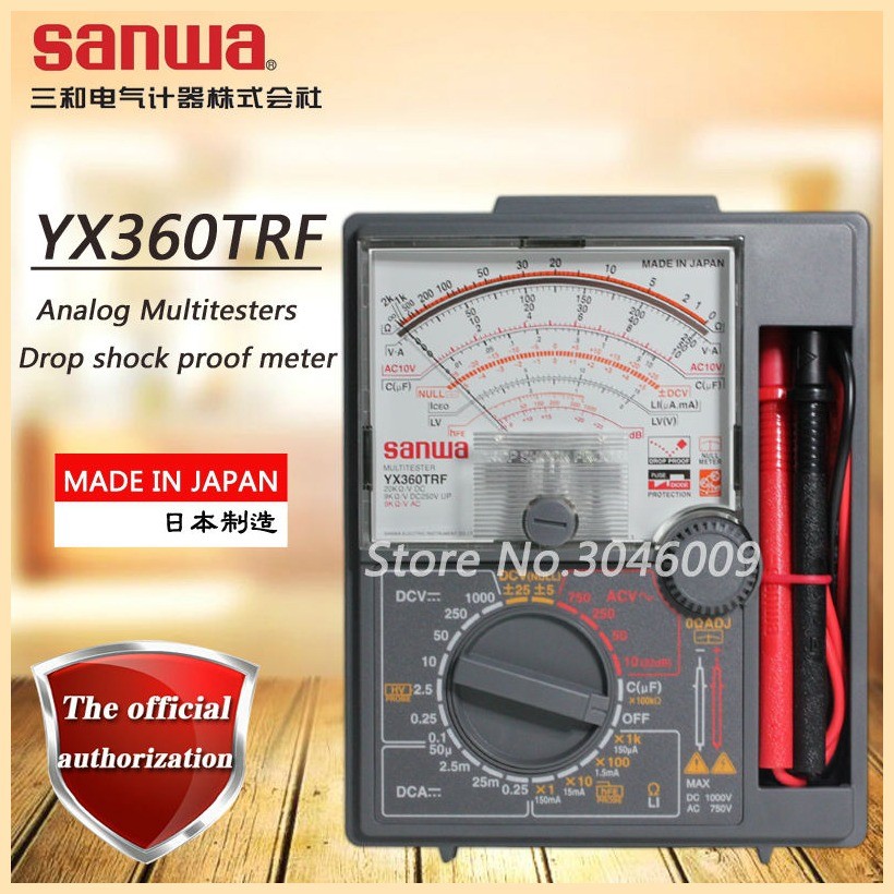 Sanwa Standard Electrical Tester Electrical Analog Multimeter Tester ...