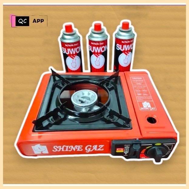 PORTABLE GAS STOVE BUTANE GAS STOVE WITH 3PCS FREE BUTANE GAS ...