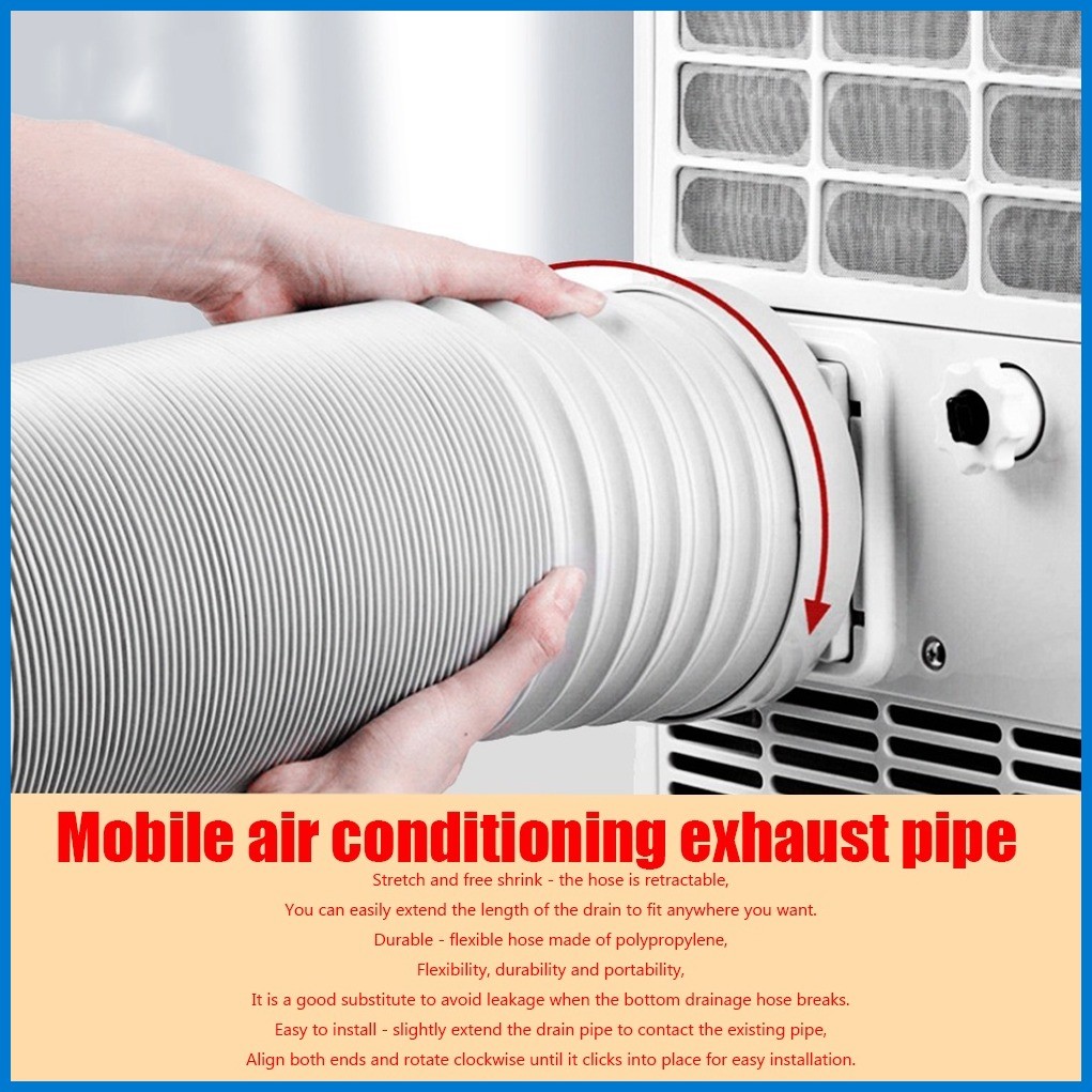 Universal Duct Extension Pipe Accessories Flexible Air Conditioner ...