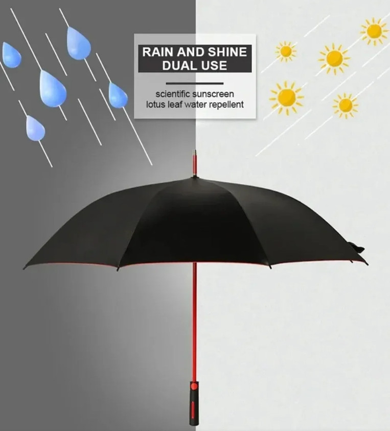 Light Luxury 】Ford Extra Large Windproof Long Handle Rain Umbrella UV ...