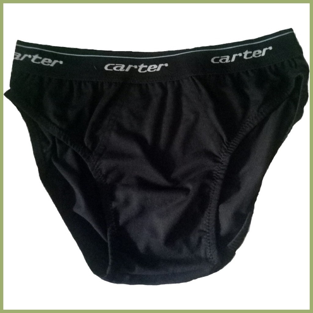 √ CARTER Black Cotton Men's Brief 3 in 1 Pack | Shopee Philippines
