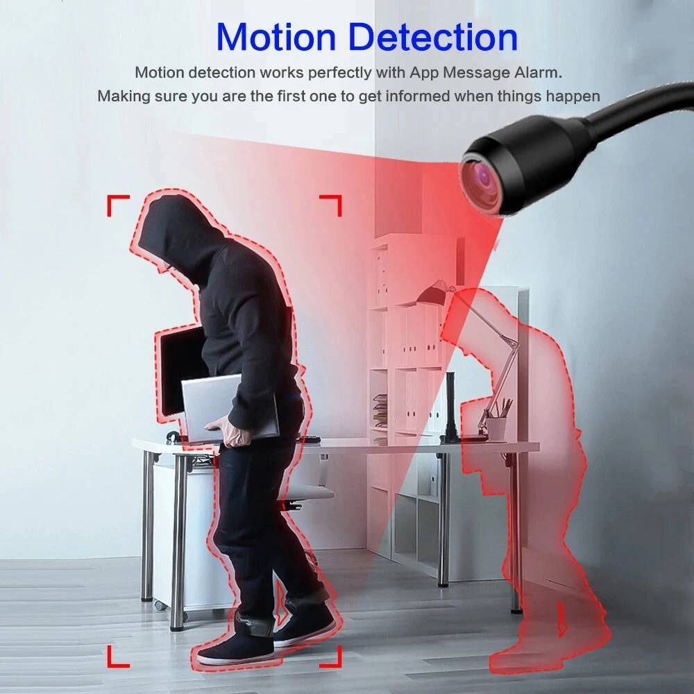 Mini HD USB Real-time Surveillance Wifi DV IP Camera AI Human Detection ...