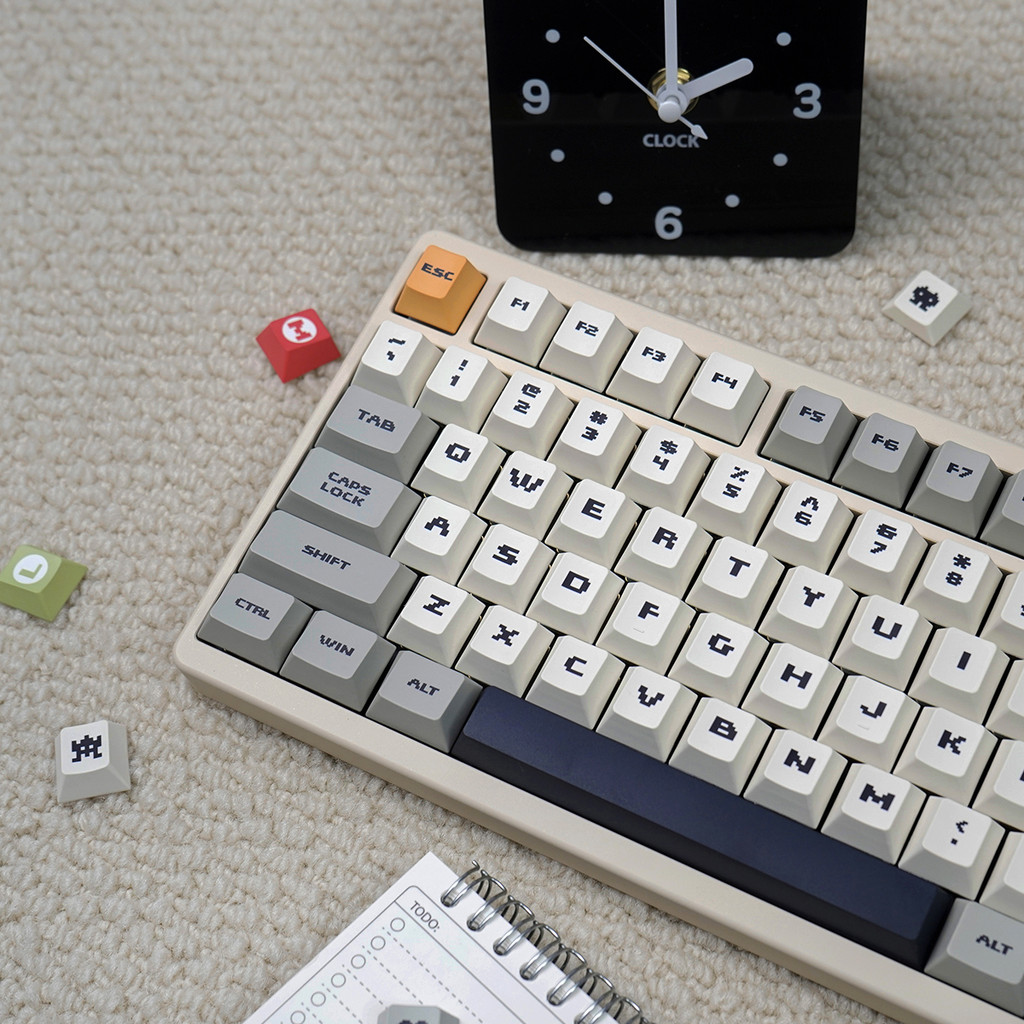 Mario pixel art Keycaps PBT Cherry Profile 152 keycaps set for ...