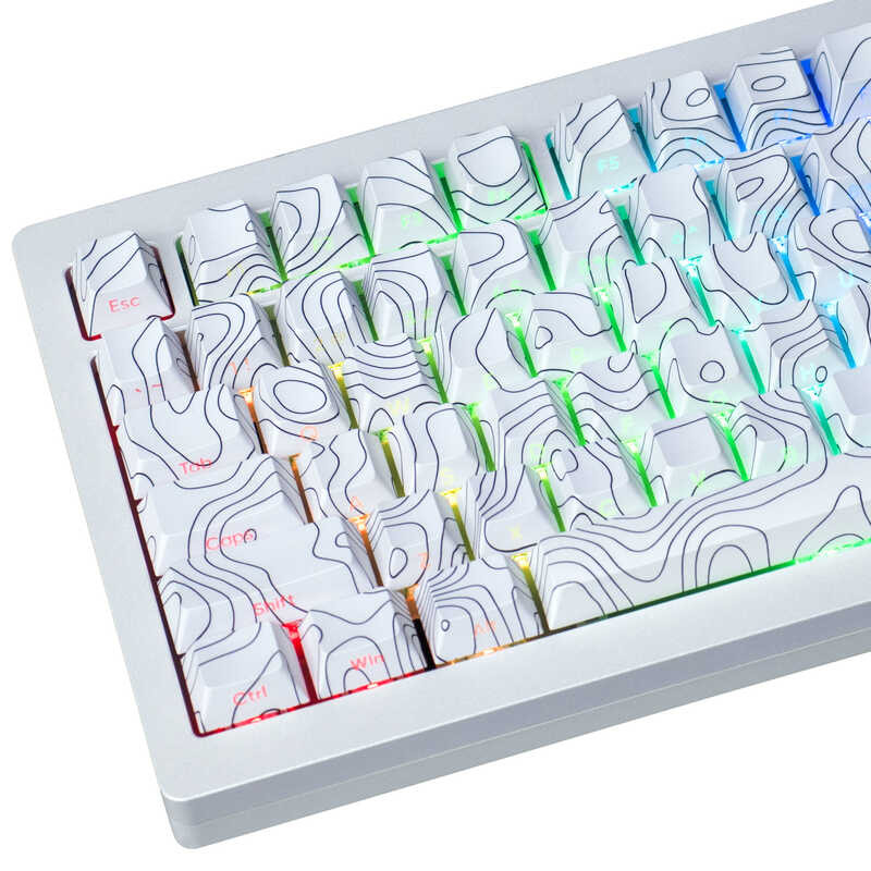 XVX "Contour Line" Wooting Original Factory Side Engraved Key Cap PBT ...