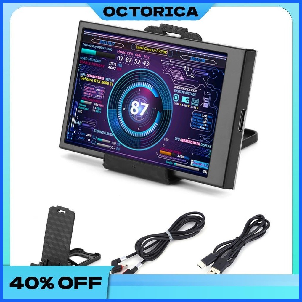 3.5inch IPS LCD Screen AIDA64 Dual Type-C for PC Computers/mini ITX ...