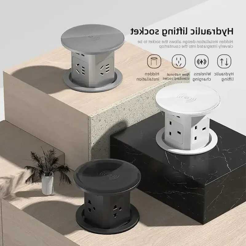 Desk Lifting Power Automatic Pop Up Elevator Tower Socket US UK AU UN ...