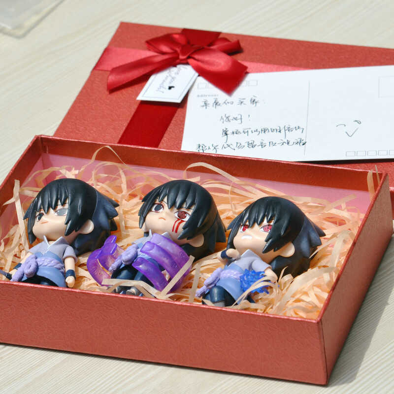 W Naruto Sasuke Kakashi Hinata Itachi Fig Doll Model Ornament Toy Anime ...