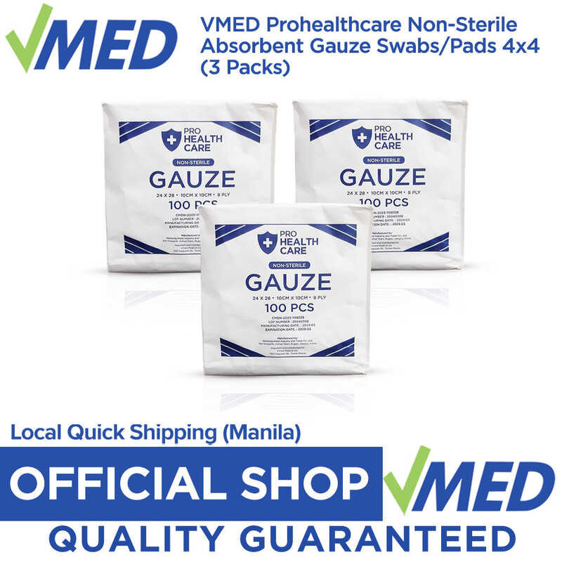 LY Prohealth Care Non Sterile Gauze Swab Pad 4 X4 100Pcs (Paket NG 3 ...