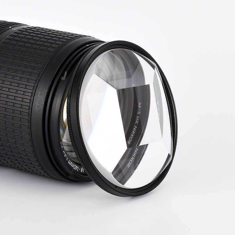 86 Plus 3 Four One Side Split Effect Camera Filter Prism Repeating ...