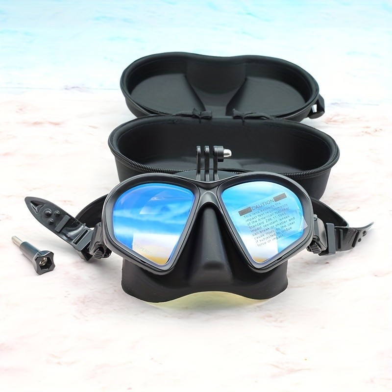 Two-Window Tempered Glass Diving Mask - Waterproof freediving mask ...