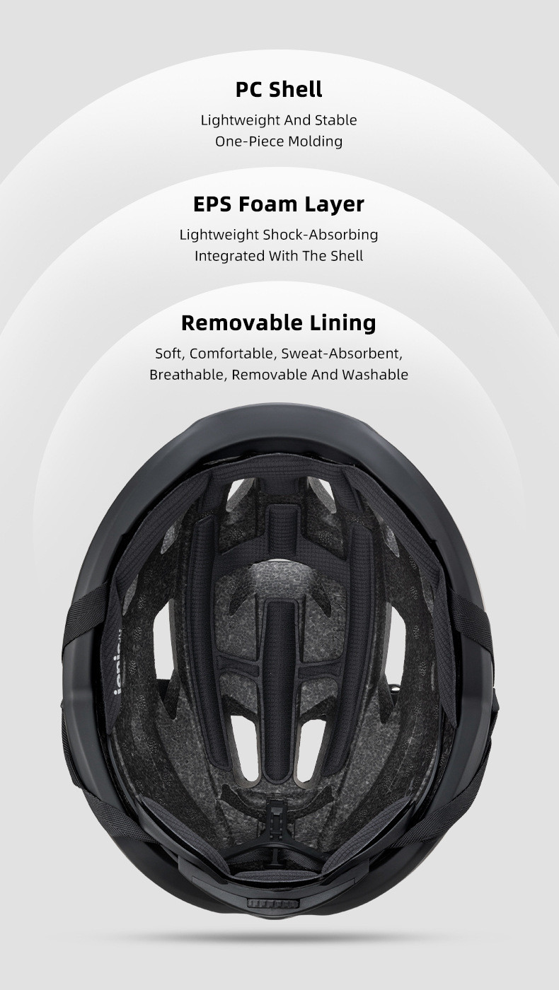 ROCKBROS Ultralight Bike Helmet Streamline Aero Integrally-Molded ...