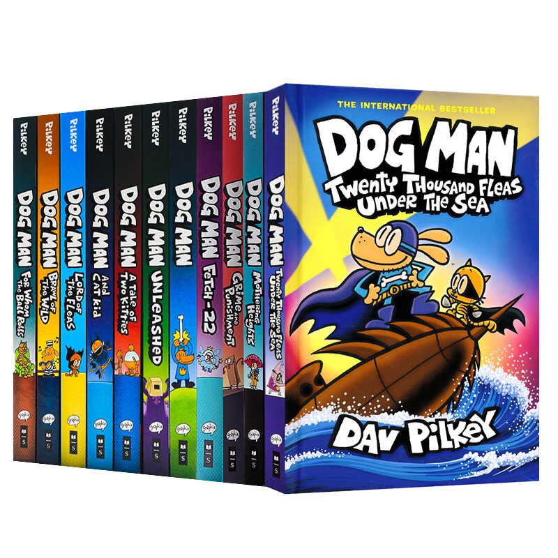 Dog Man1-12 Detective Dav Pilkey Children's Humorous Comic Story ...