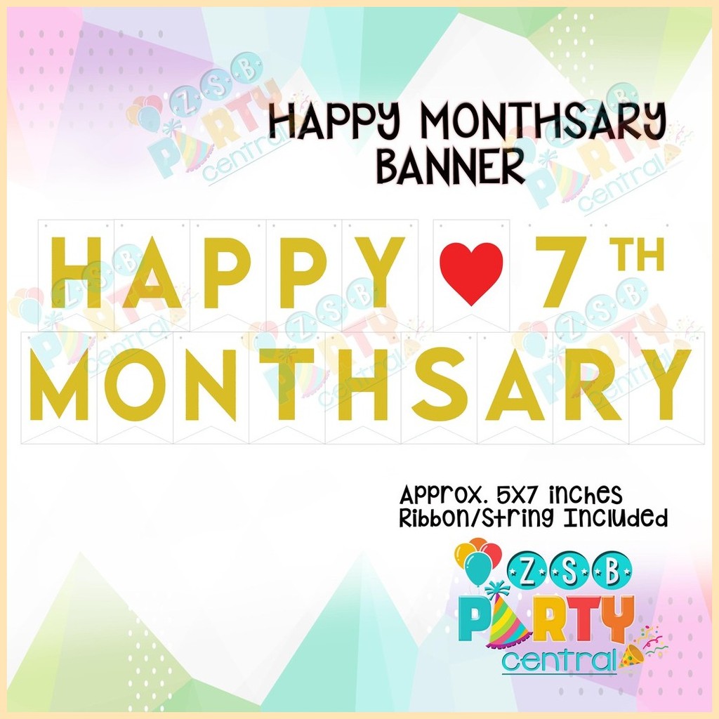 Happy Monthsary Banner § | Shopee Philippines