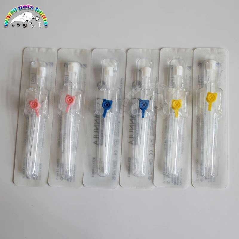 Cannula 50Pcs With Injection Port 20G 22G 24G Butterfly IV Catheter ...