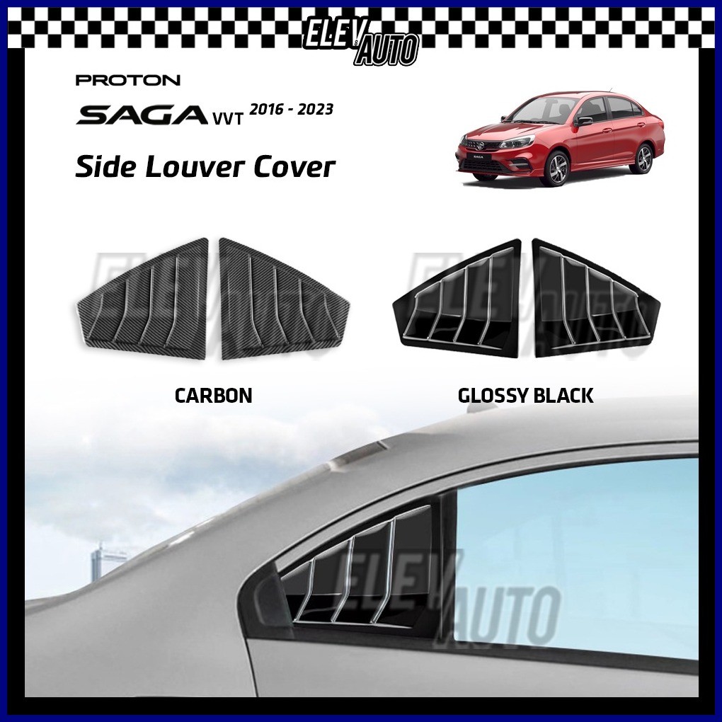 Proton Saga VVT MC2 2016 - 2023 Side Louver Cover Triangle Window Shark ...
