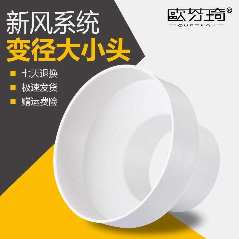 PVC ventilation pipe fittings, connecting heads, plastic fresh air ...