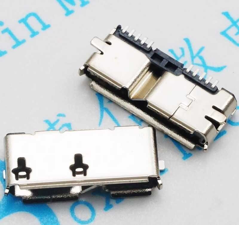 MICRO female plug USB 3.0 socket B-type full surface mount mobile hard ...