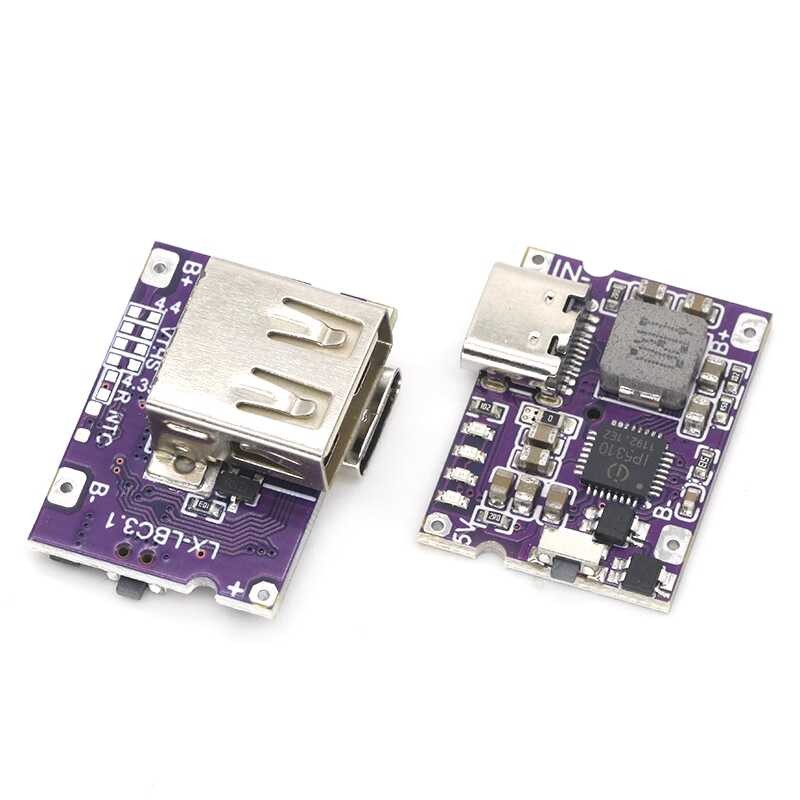 Mini Type-C portable power bank motherboard, lithium charging module ...