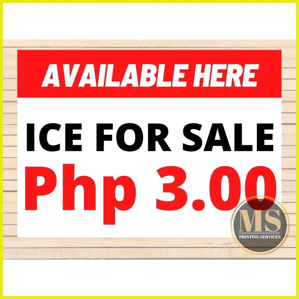 Available Here Signages (Laminated Signage and Waterproof Vinyl Sticker ...