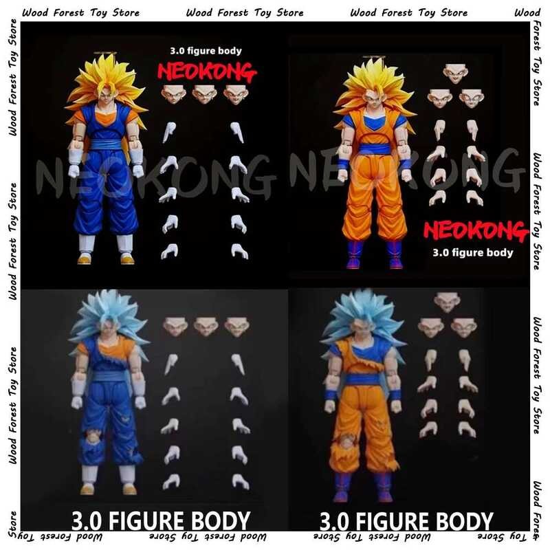A Neokong Studio NEO Kong Ssj3 Goku Action Super 3 Vegito Figures ...