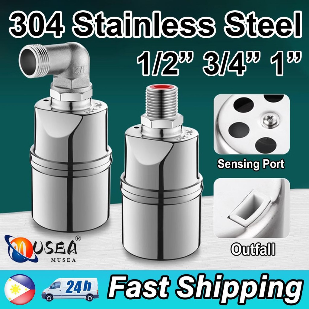 304 Stainless Steel Float Valve Auto Fill Shut Off Water Level Control ...
