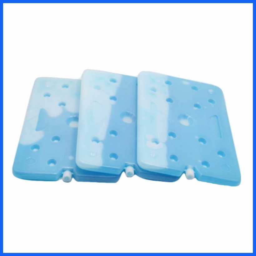 1000ML Reusable Ice Gel Block Lunchbox Cooler food Storage Blue Gel Ice ...