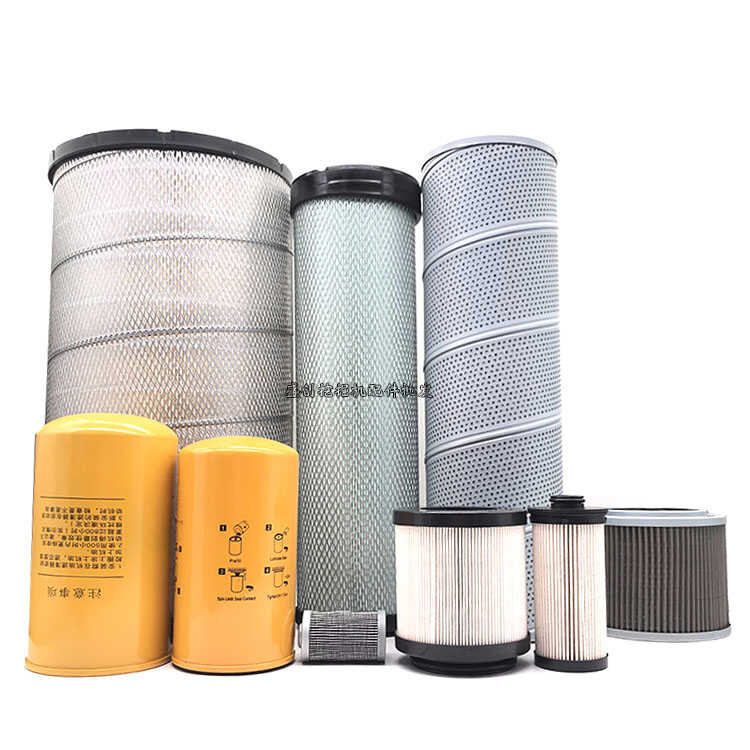 Sany Excavator SY205C-10 Engine Oil Filter, Diesel Air Oil Water Paper ...