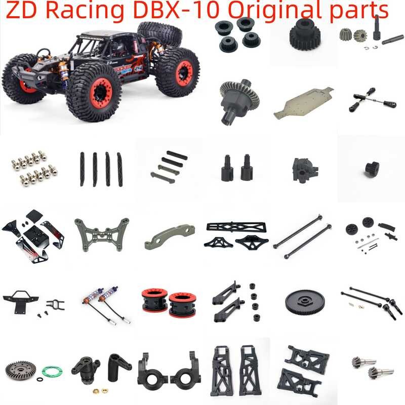 ZD Racing Dbx-10 Dbx10 RC Model Car Parts Shock Absorber Differential Swing Arm Tie Rod Drive ...
