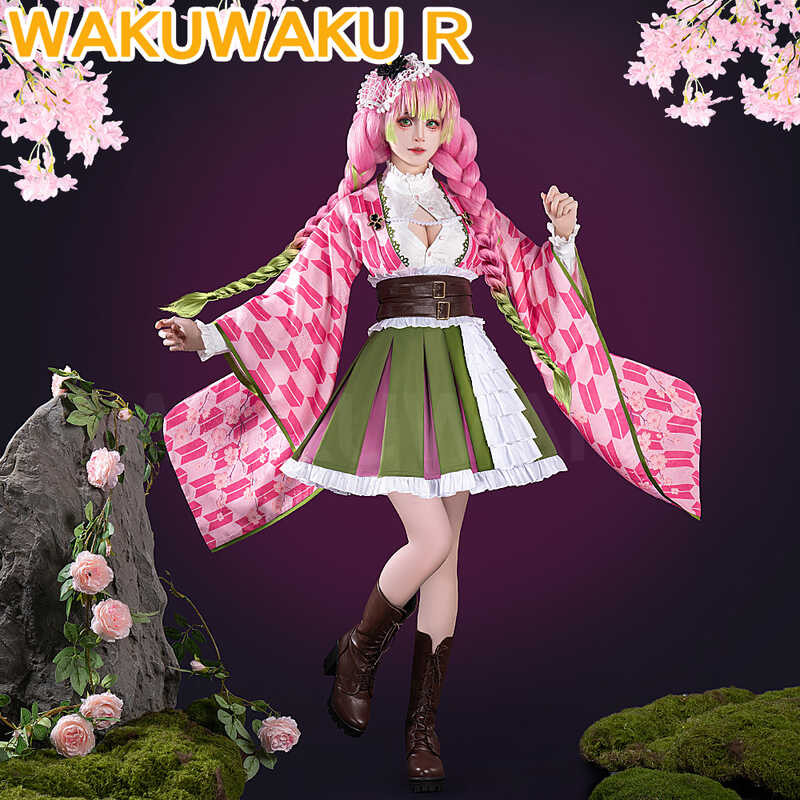Mitsuri Kanroji WakuWaku-R Women Anime Uniform Costume Kanao Tsuyuri ...