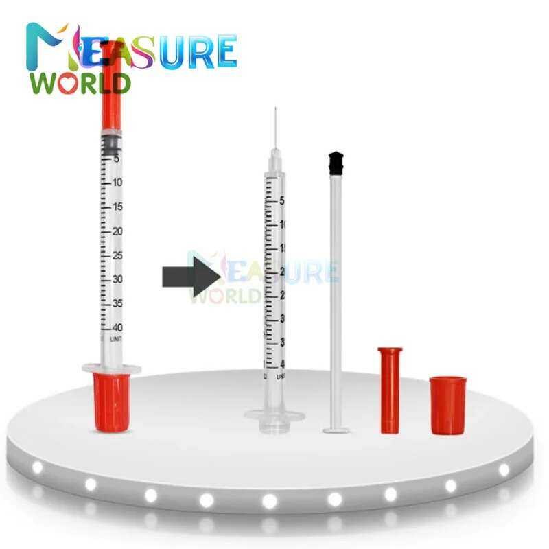 Pcs 50 1Ml Manual Push Syringe Lab Dispensing Plies 1/2 Inch 30G13mm ...