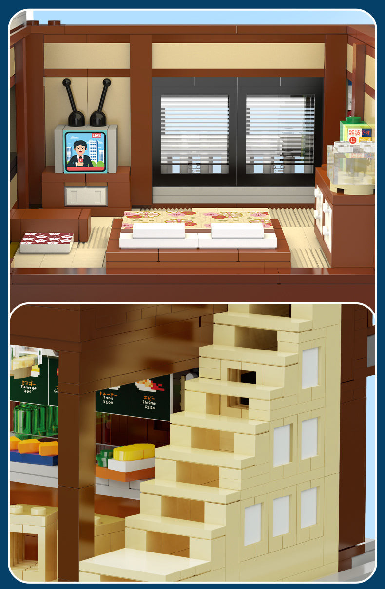 CaDA Bricks Japanese Style Sushi Shop C66018 (1665 pcs) Creator Expert ...