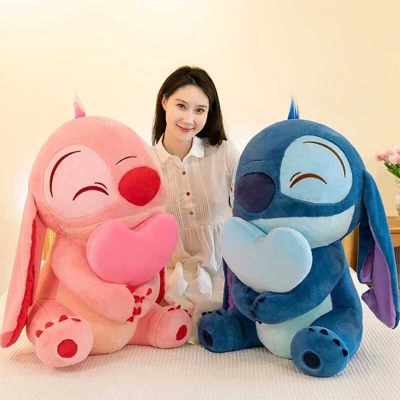 3 New 2 Pink Lilo & Pink Heart Doll Cartoon Angel Plush Toy Cute Anime ...