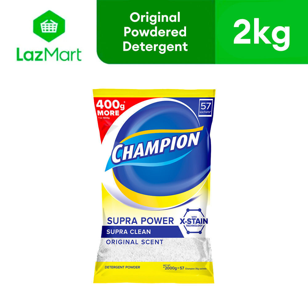 Champion 2025 Laundry Powder Detergent Original Supra Clean 2KG ...
