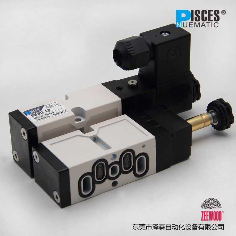 PISCES pneumatic solenoid plate installation valve external pilot ...