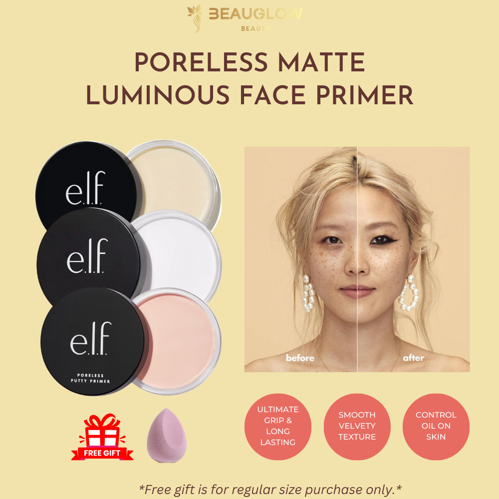 ELF Poreless Putty Primer Matte Putty Primer Luminous Putty Face Primer ...