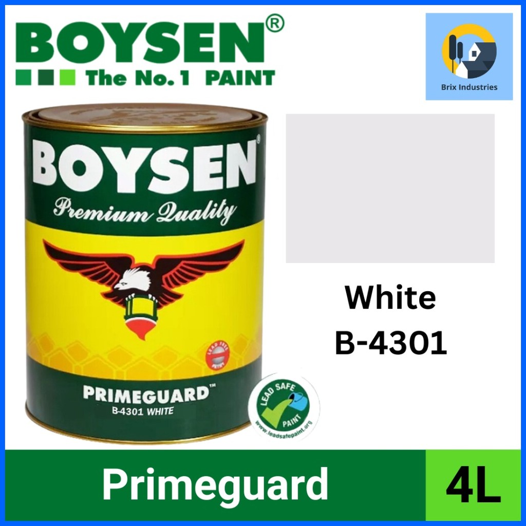 ♚ ๑ Boysen Primeguard 4 Liters (Gallon) Water-based Metal Primer Paint ...