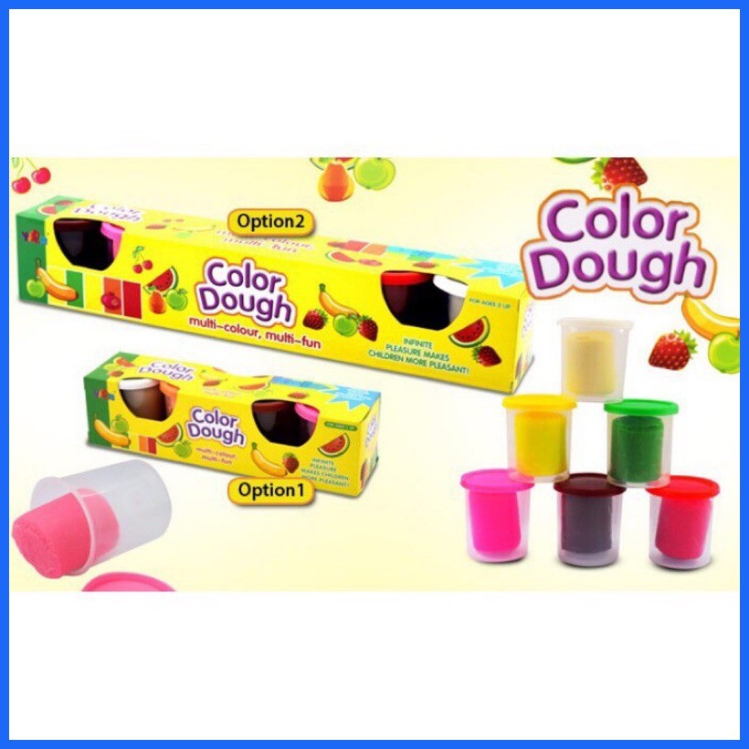 ↘ 4 in 1 Colored Clay Dough Assorted in Can Multiple color Best Seller ...