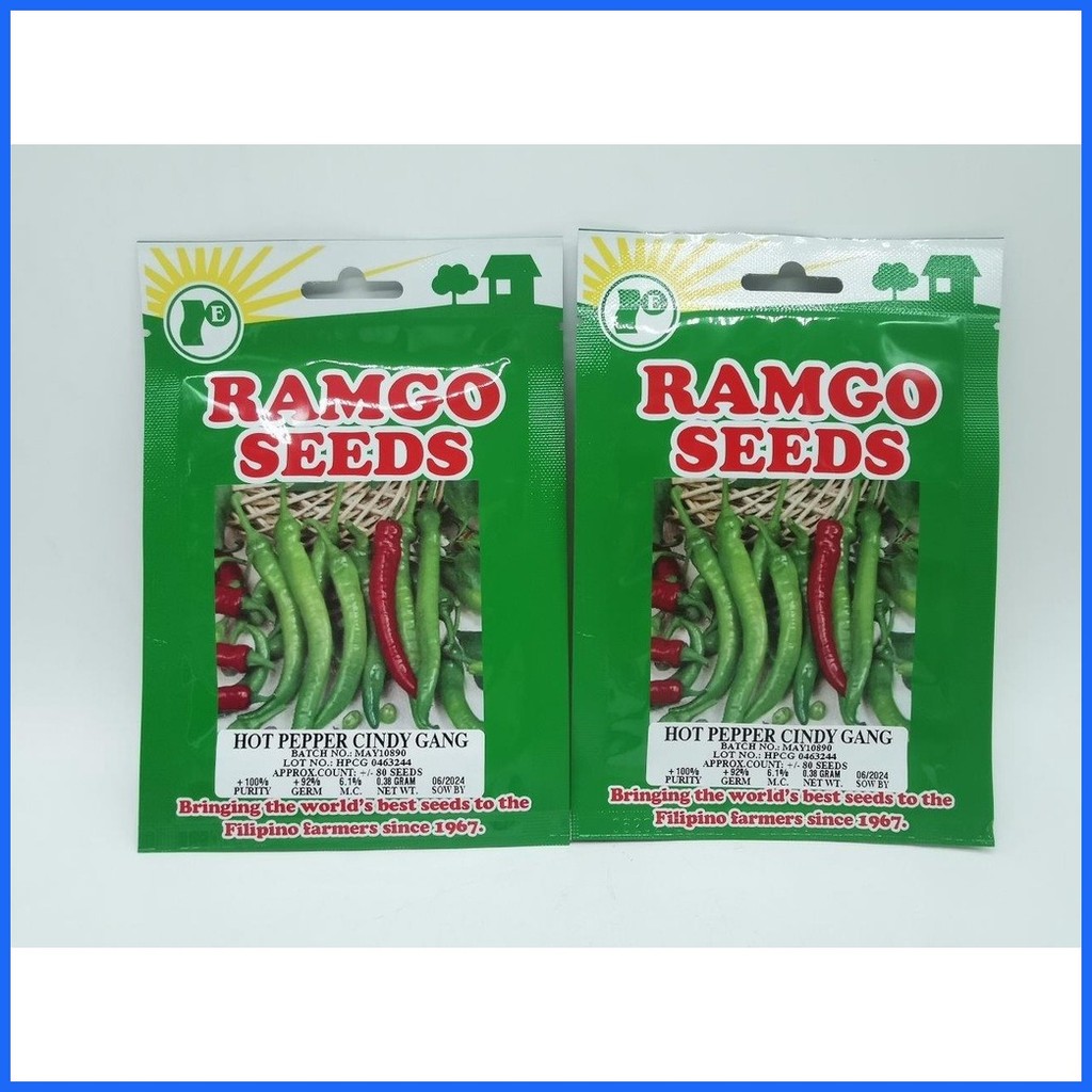 ∣ ⭕ RAMGO HOT PEPPER CINDY GANG SEEDS ( ORIGINAL GARDEN PACK ) | Shopee ...