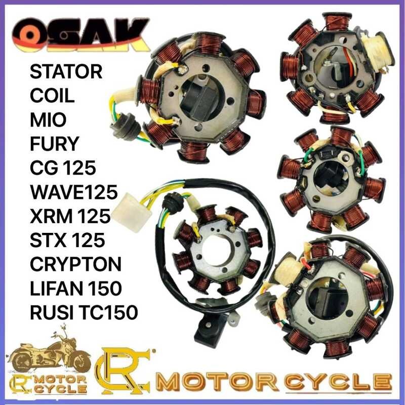 Cod Genuine Imported Ignition Coil Stator Osak For MIO CG WAVE FURY ...