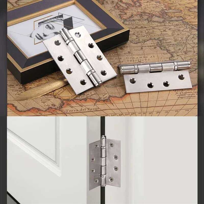 W 4" 5 Inches 2Pcs Cabinet Gate Closet 304 Stainless Flat Door Thick ...