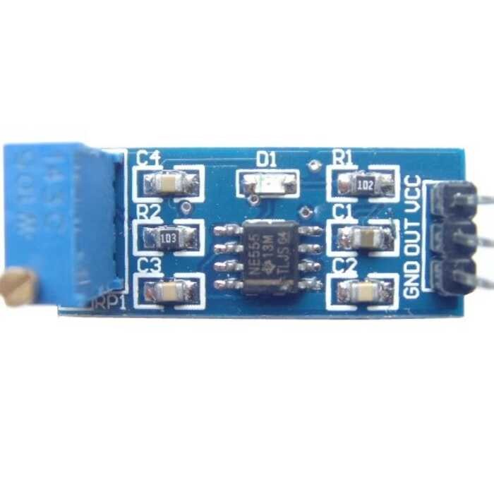 NE555 pulse generator square wave rectangular wave small signal ...