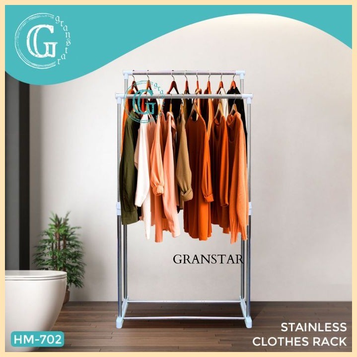 Foldable Sampayan Stainless Steel Clothes Rack Laundry Drying Stand ...