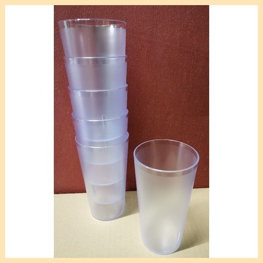 Plastic Frosted Glass BASO 8oz / 10oz / 12oz ( sold by 6's ) ⭐ ☸ ...