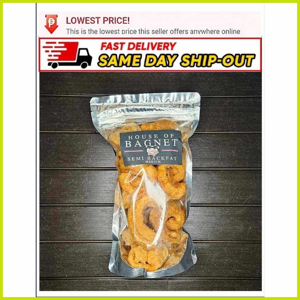 Best Medium Semi Backfat Resealable Chicharon Original Or Spicy Flavor ...