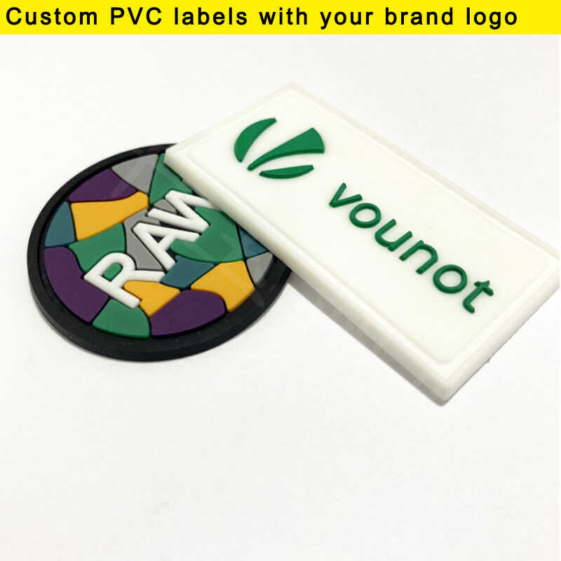 A 1000Pcs Lot Custom Your /Letters PVC Drop Plastic Soft Rubber Label ...