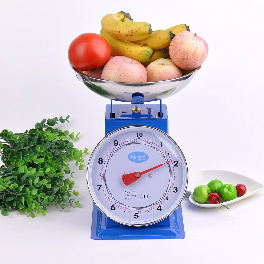 TIMBANGAN 10 KILOGRAMS Stainless Kitchen Spring Scale Small Bowl Type ...