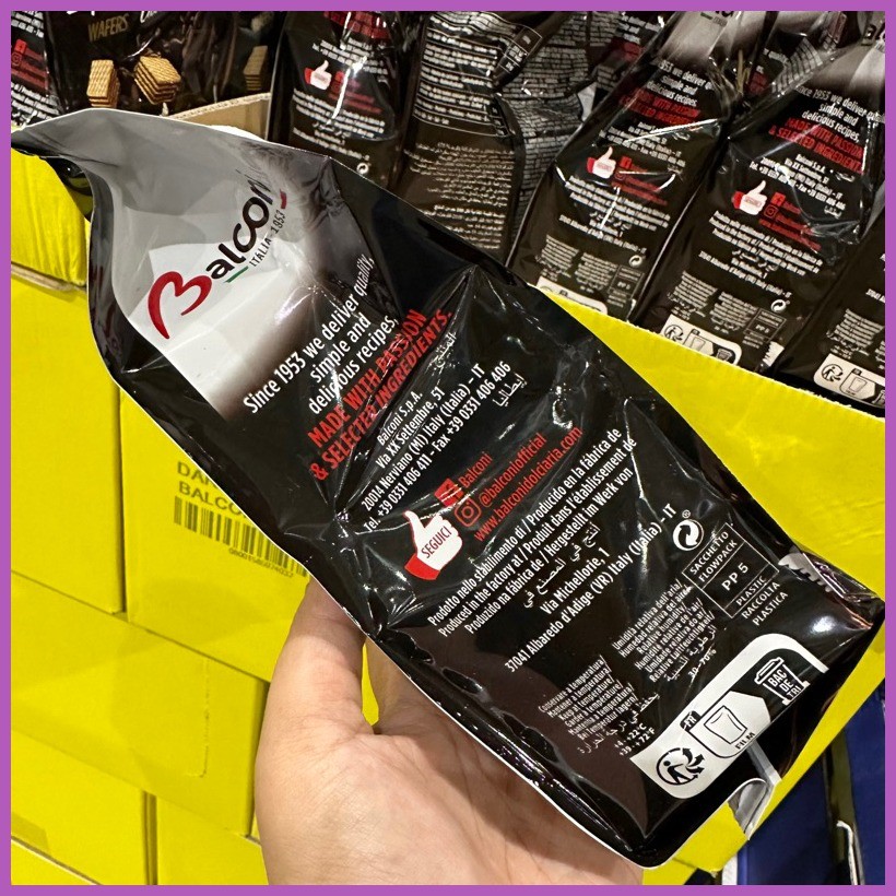 Maestro Massimo Wafer Cubetti 250g, Balconi Cubi Dark Choco Wafer, Cubi ...