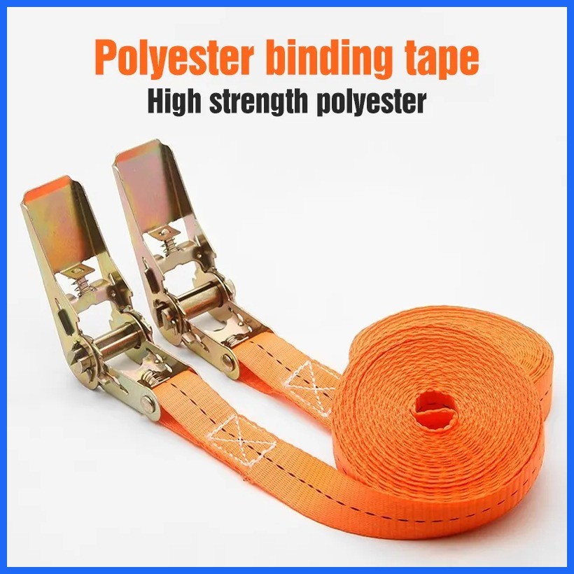 ↘ 10M Cargo Strap 4cm Heavy Duty Adjustable Ratchet Cargo Tie Down ...